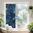 Dream Line Yellow Star on Blue Window Privacy Film, Rainbow Film ...