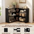 Expandable Ladder Bookshelf - 4 Tier Narrow Corner Shelf for Small ...