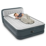 Intex Dura-Beam Deluxe Queen Air Mattress with Built-In Pump and Headboard - Walmart.com