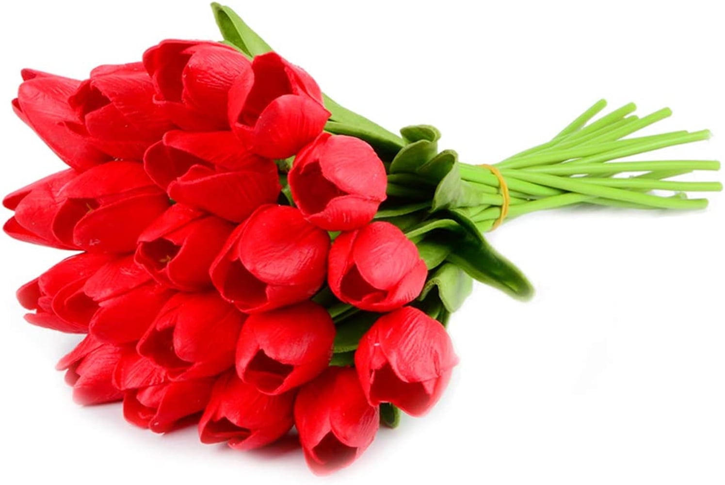 Scheam 20Pack 13.4" Tulips Real Touch Latex PU Spring Flowers Home ...