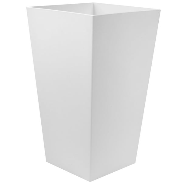 White Square Planter