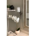 GoldSwift Frosted White Linen Glass Lamp Shade Replacement Globe Cover ...