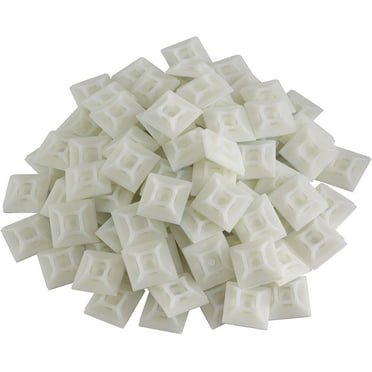 TRH-50 Pcs 3M Back-Glue Self Adhesive Cable Zip Tie Mounts Self ...