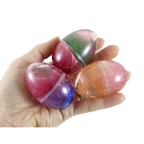 12ct Iridescent Glitter Putty Eggs - Kids Plastic Easter Party Birthday Favors - Walmart.com