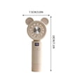 Hovilon Smart Digital Display Handheld Fan, Stepless Speed Rechargeable ...