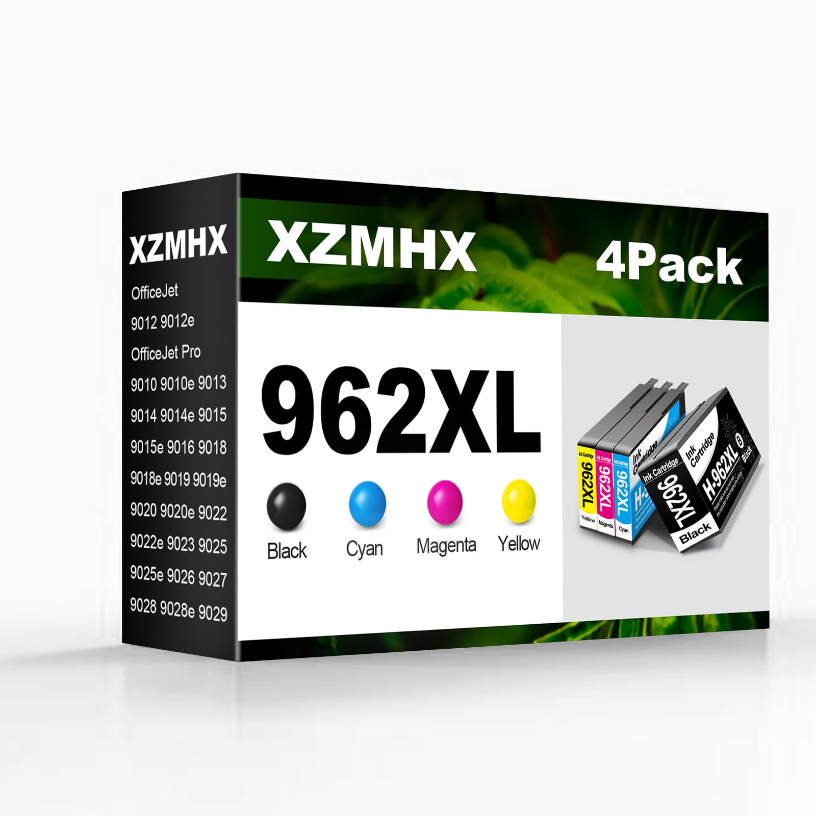 962XL Black and Color Ink Cartridge High Yield Replacement for HP 962 ...