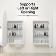 Arched Bathroom Medicine Cabinet with Mirror, No Assembly Needed ...