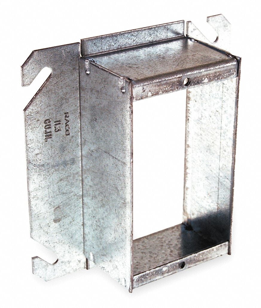 Hubbell-Raco 4" Square Cover, 1-Device, Mud Ring, 1/2" Raised, Drawn, Metallic - Walmart.com