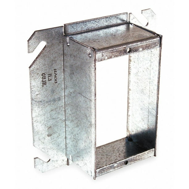 Hubbell-Raco 4" Square Cover, 1-Device, Mud Ring, 1/2" Raised, Drawn, Metallic - Walmart.com