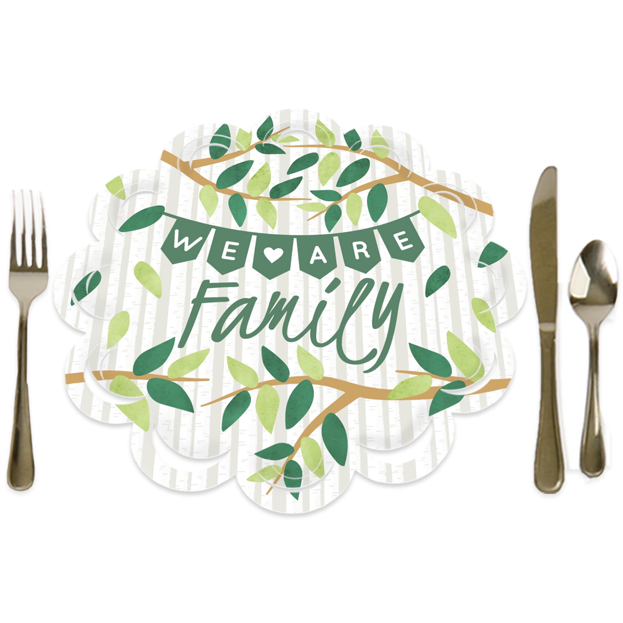 Big Dot of Happiness Family Tree Reunion - Family Gathering Party Round ...