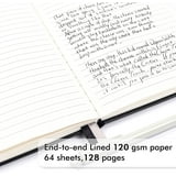 "Feela 12 Pack A5 Hardcover Notebooks with 12 Black Pens, 120 GSM, 5.1 ...