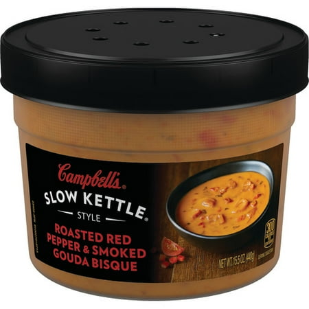 Campbell's Slow Kettle Style Roasted Red Pepper & Smoked Gouda Bisque ...