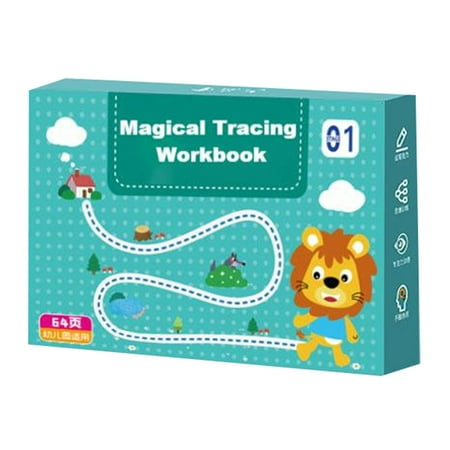 Tracing Workbook Set With Pen Reusable Art/letters Writing Practice ...
