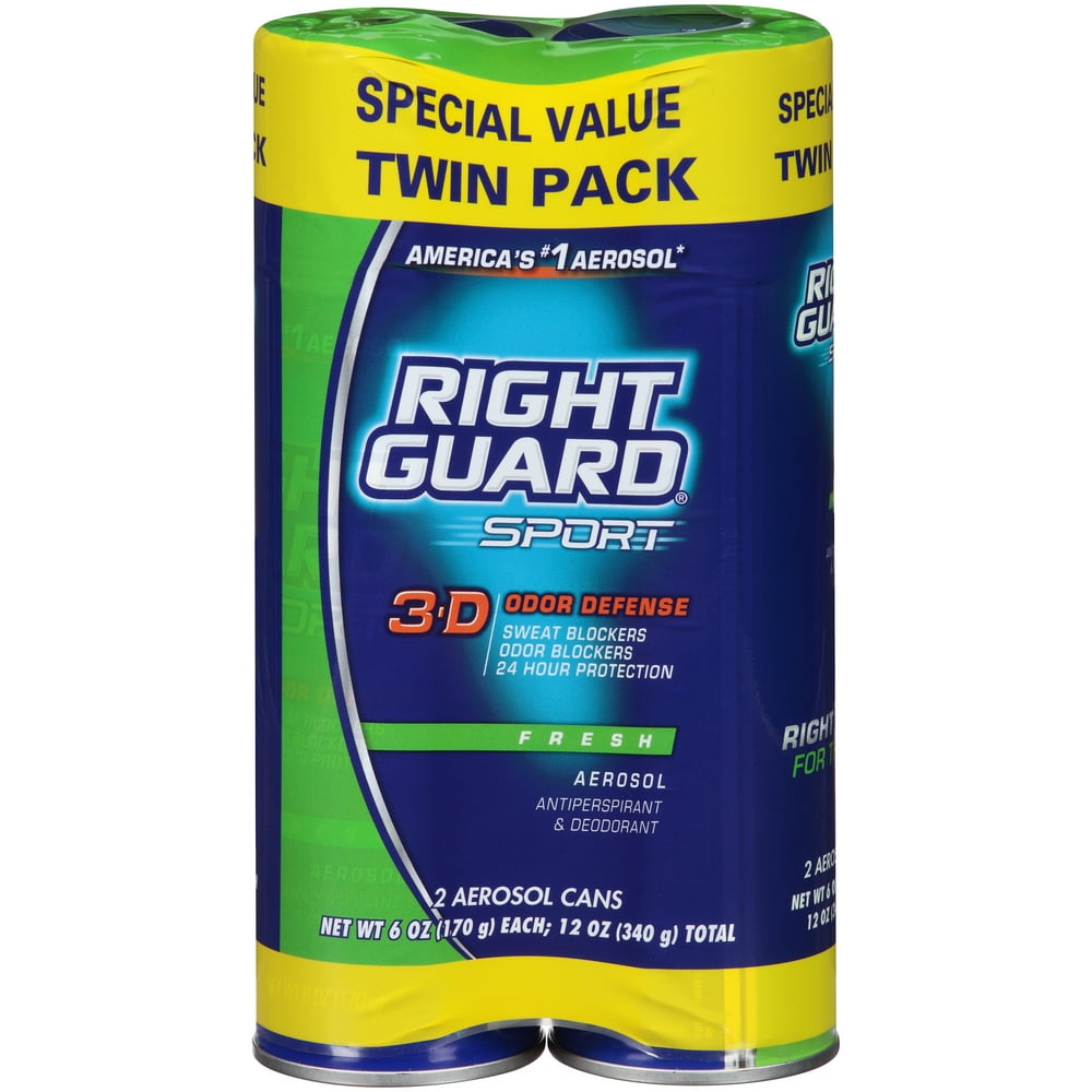 Right Guard® Sport 3-D Odor Defense Fresh Aerosol Antiperspirant & Deodorant 2-6 oz. Aerosol ...