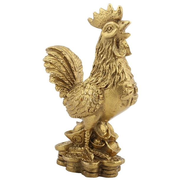 Chicken Statue, Auspicious Rooster Statue,Pure Brass Rooster Chicken ...