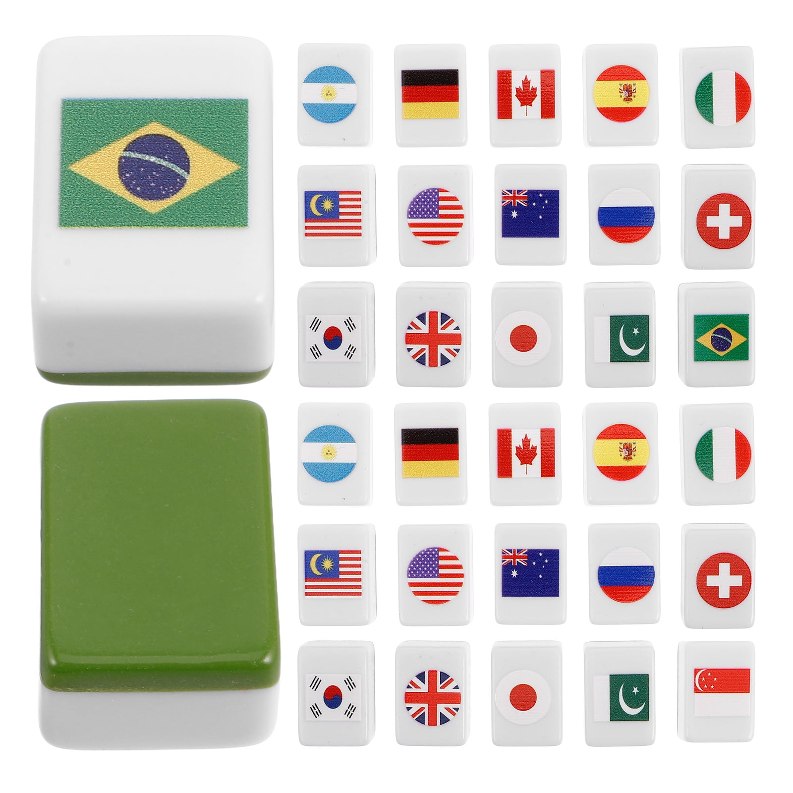 Miangastore 48PCS Game Blocks Family Party Games Mahjong Tiles Set ...