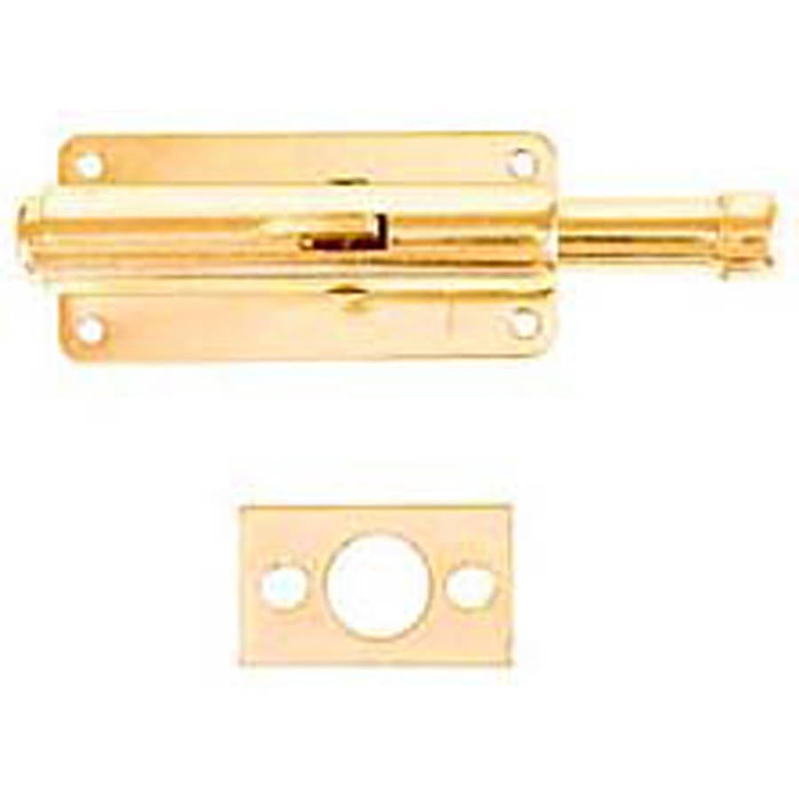 Stanley Hardware 757050 4" Satin Brass Foot Bolts - Walmart.com
