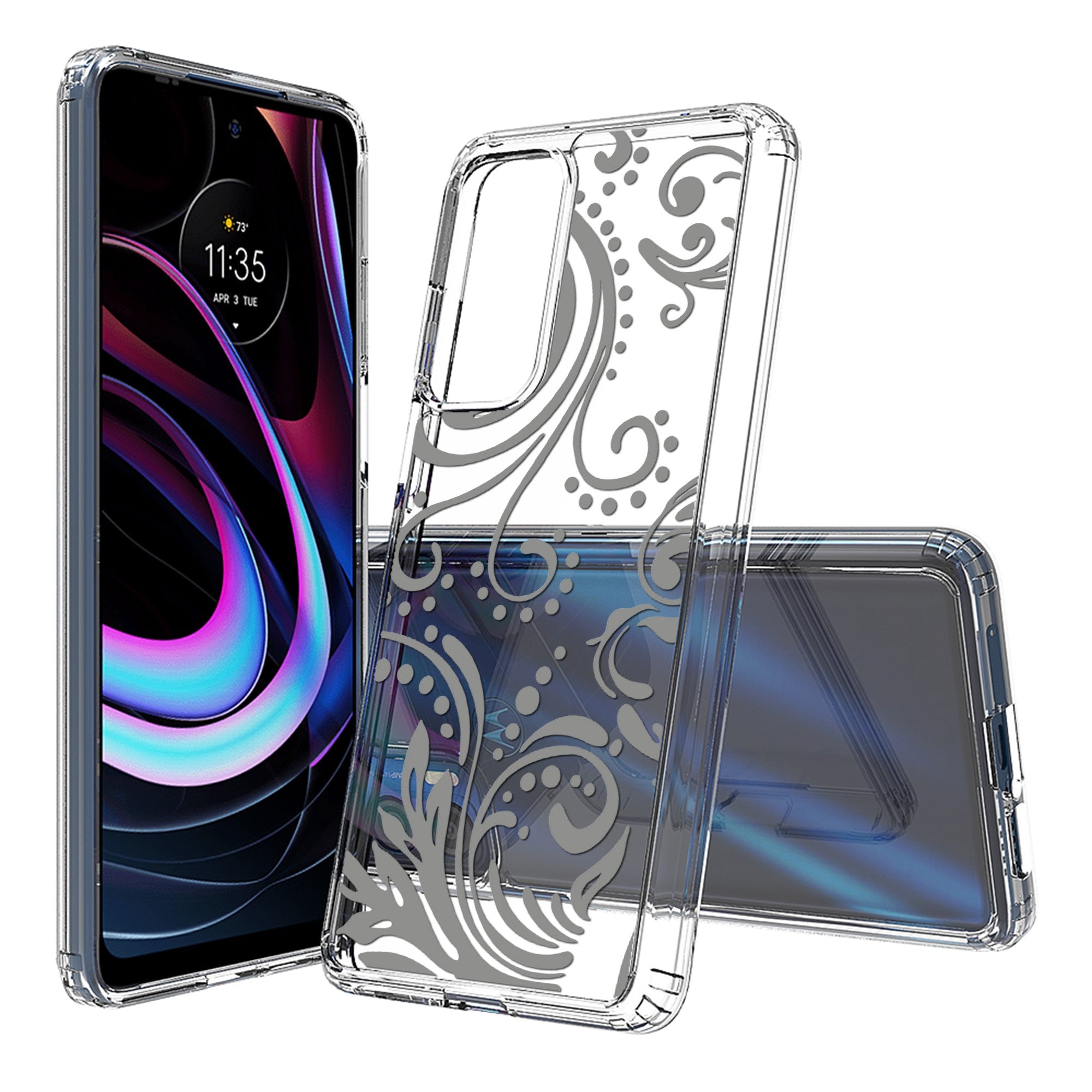 AquaFlex Hybrid Slim Designed For Moto Edge 5G 2021 Case Transparent ...