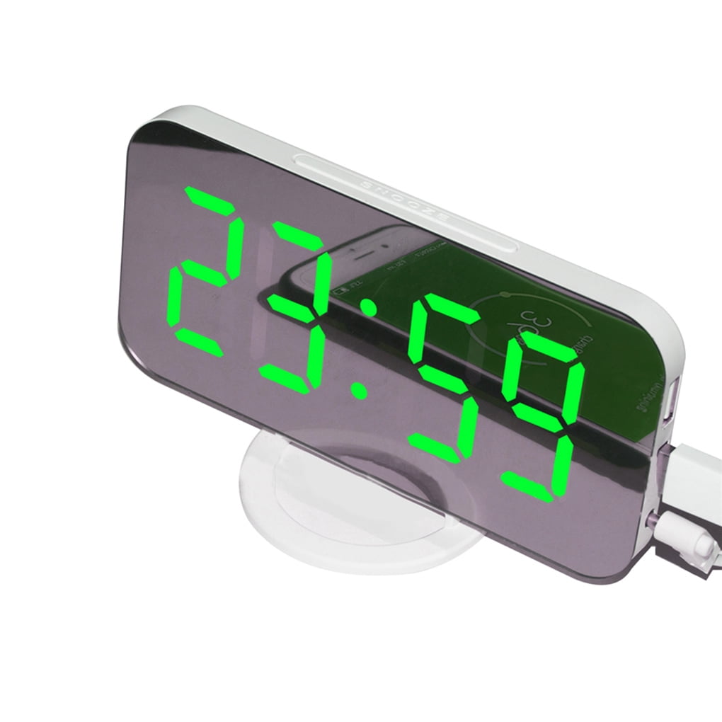 SANAG LED Display Digital Clock Automatic Dimmable Table Alarm Clock ...