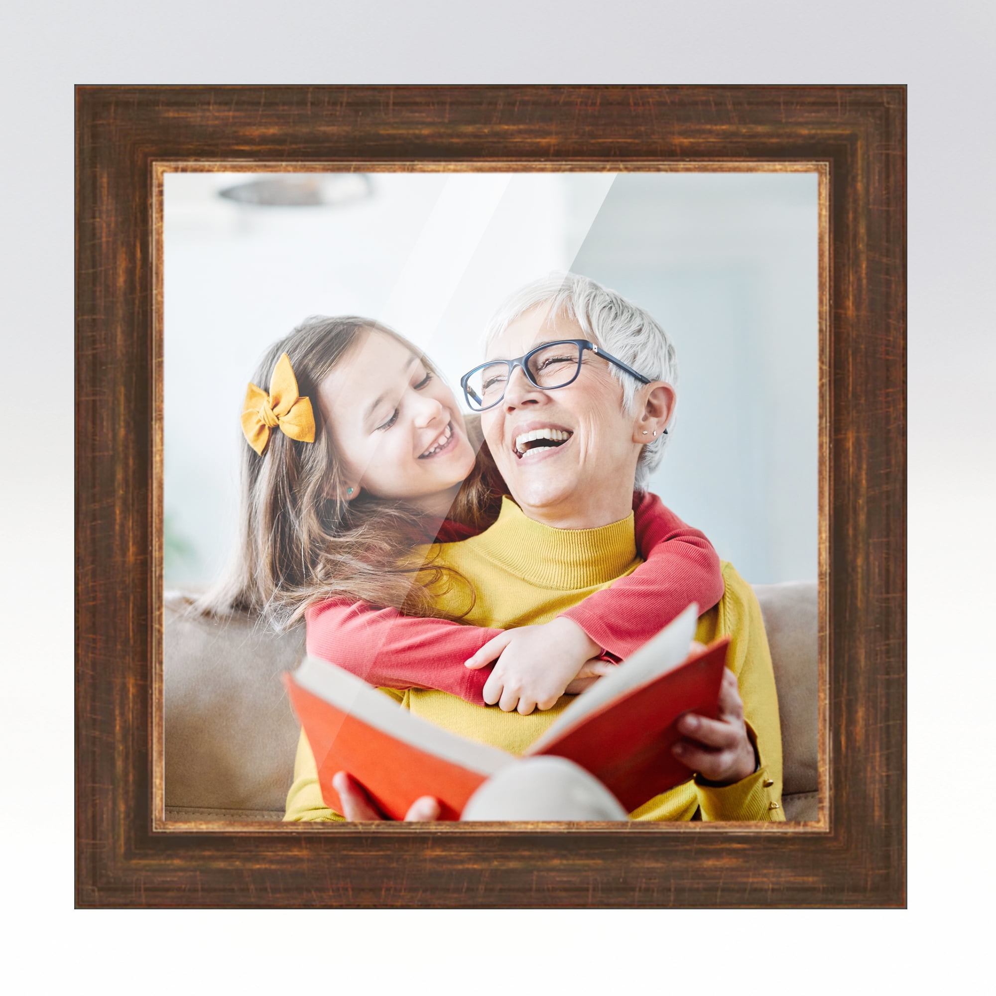 30x30 Frame Gold Real Wood Picture Frame Width 1.5 inches | Interior ...