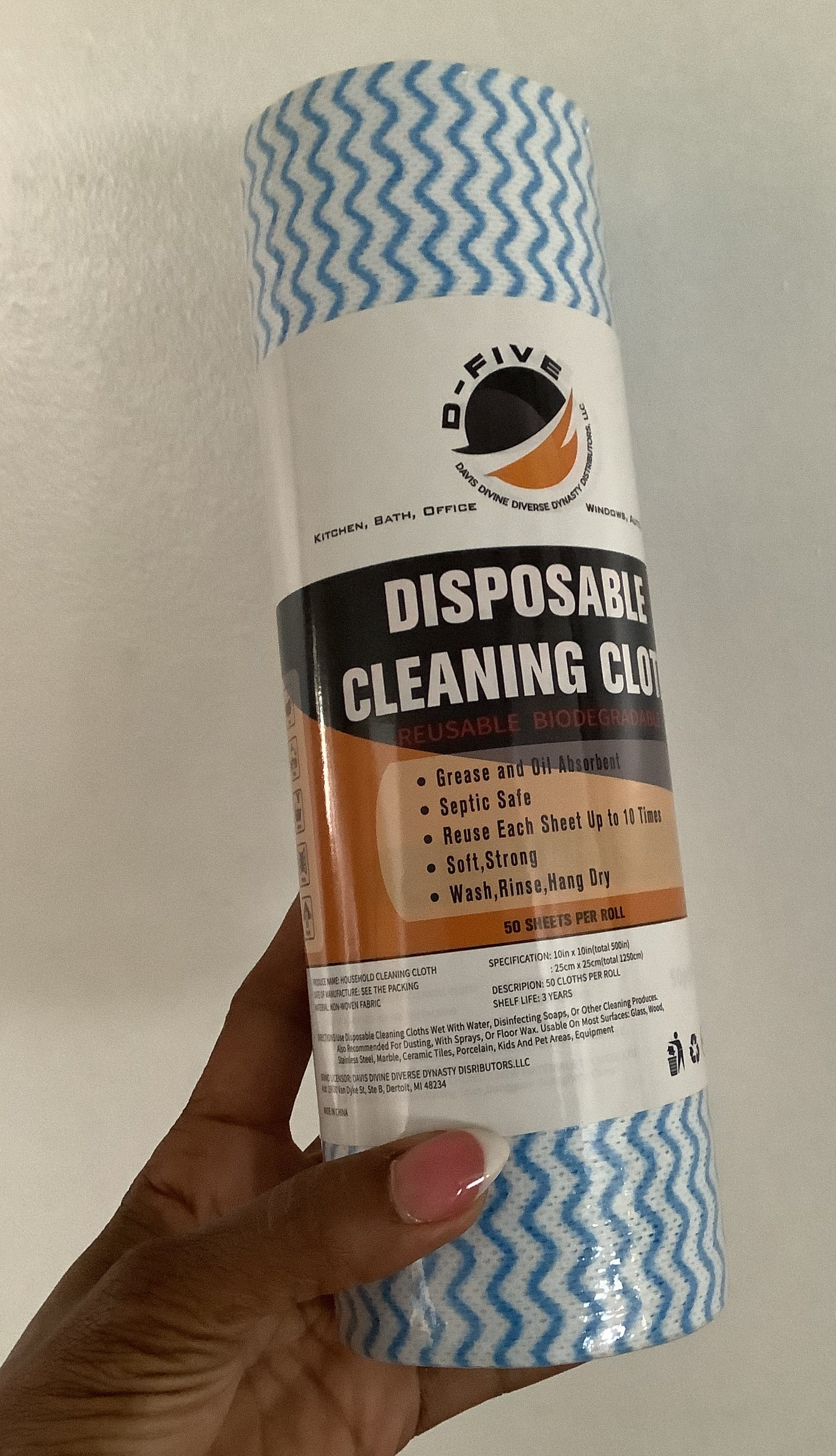 D-FIVE Disposable Cleaning Cloth - Walmart.com