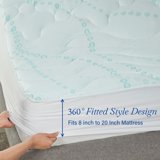California Design Den 3-Zone Quilted, Cooling Full Mattress Pad with ...