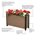 36-inch Elevated Deep Trough Planter Wood Texture/ Brown - Walmart.com