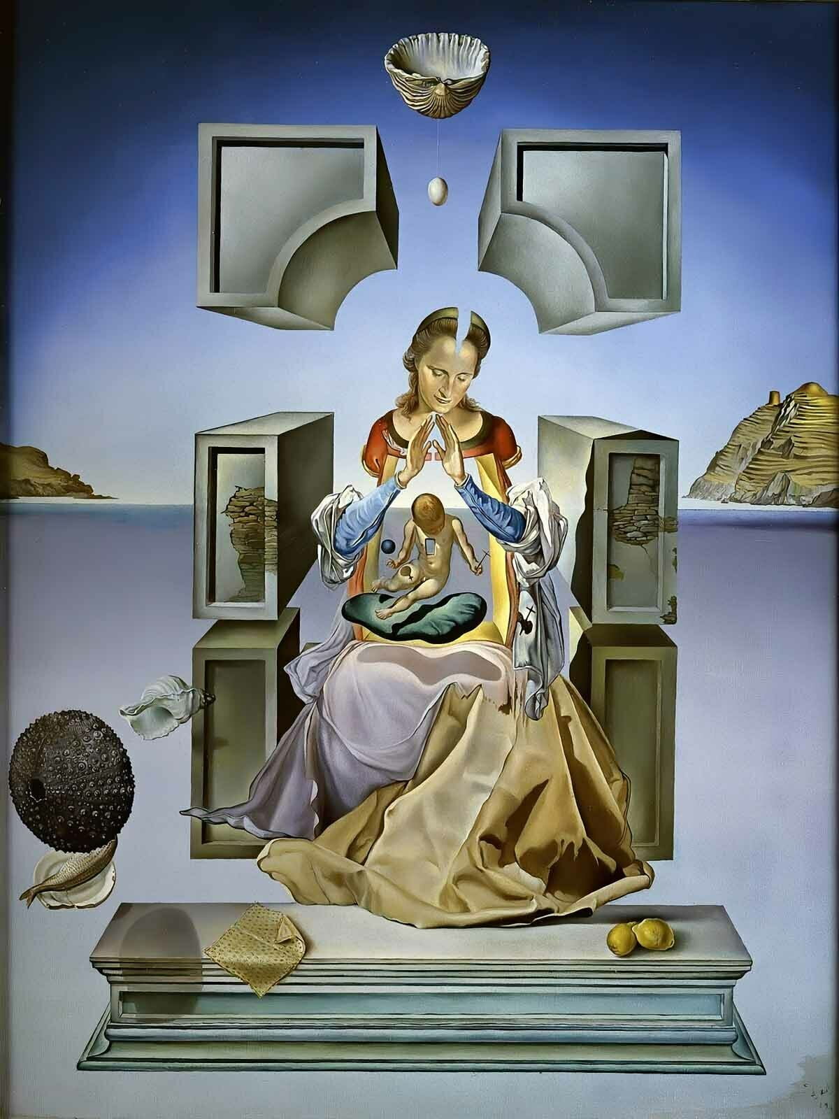 Salvador Dali 1949 First Study for the Madonna - CANVAS or PRINT WALL ...