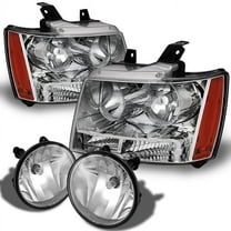 AKKON - For All Chrome 2007-2014 chevy Suburban Tahoe Avalanche Clear ...