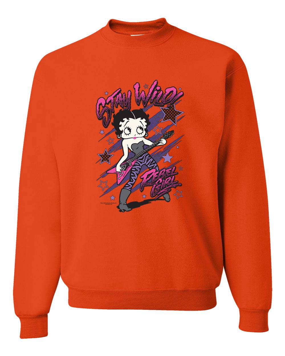 Wild Bobby, Betty Boop Girl Stay Wild Betty Boop Unisex Crewneck ...