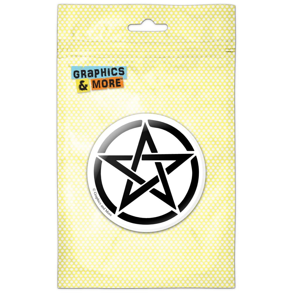 Pentagram Pentangle Star Wiccan Witch Refrigerator Button Magnet ...