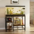Bestier 40-50 Gallon Fish Tank Stand, Metal Aquarium Stand with Power ...