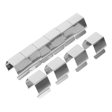 Chrome Gridwall Joining Clips - Grid Panel Joiner Connectors - 8 Pack ...