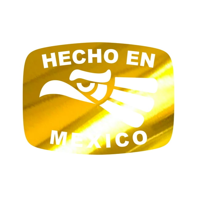 Hecho en Mexico Sticker Decal Die Cut - Self Adhesive Vinyl - Weatherproof - Made in USA - Many ...