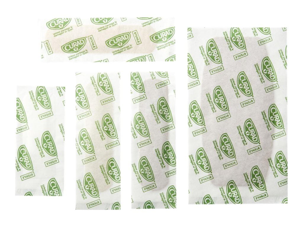 CURAD Variety Pack - Bandage set - 200 pieces - tan (pack of 24 ...