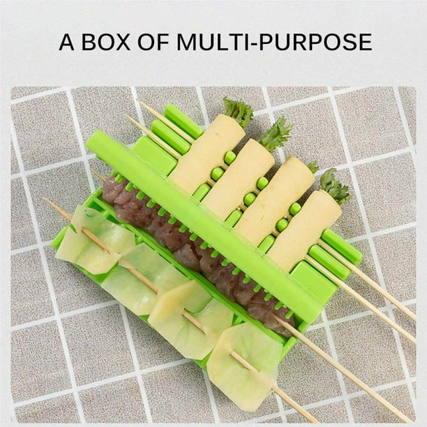 freestylehome 49 Holes Meat Skewer Kebab Maker Box Kitchen Quick BBQ ...