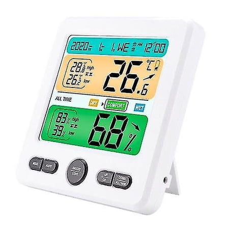 LCD Display Wall-mounted Desktop Indoor High-precision Temperature and ...