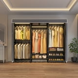 VIPEK V5LC Garment Rack with LED Lights & Grey Cover, Heavy Duty 890LB ...