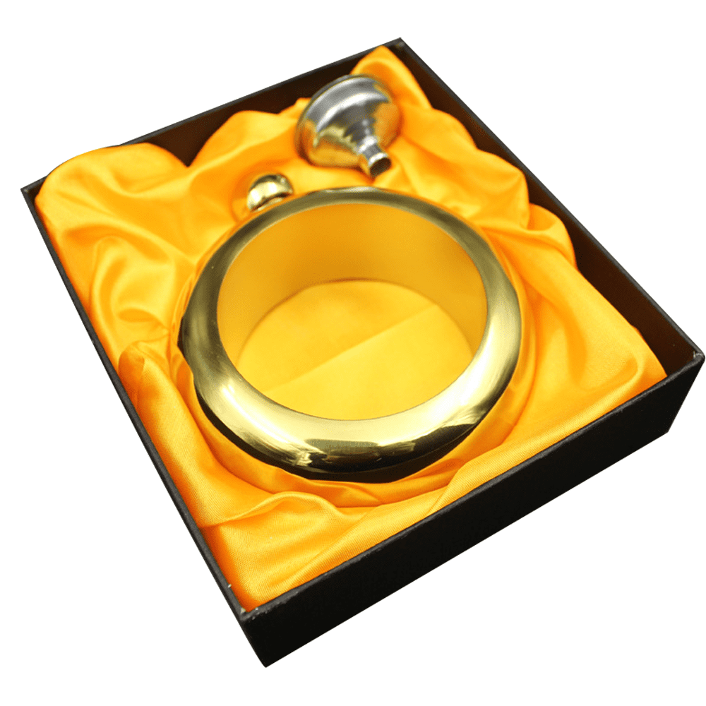 Liquor Flask For Women With Funnel-Stainless Teel Bangle Bracelet Flask ...