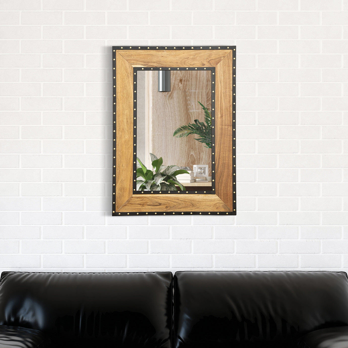 Felix Decorative Wood Mirror - Walmart.com