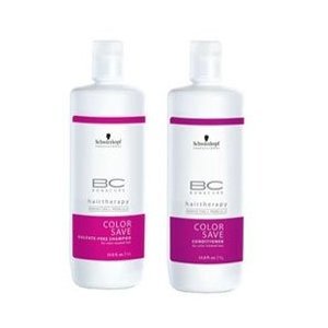 BC Bonacure Hair Therapy Color Save Shampoo and Conditioner Liter Set ...