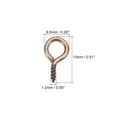 Walmart Hardware Metal Hanging Small Screw Eye Hooks, 200 Pack, 6 ...