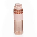 Mainstays 32 fl oz Pearl Blush Pink Solid Print Plastic Water Bottle ...