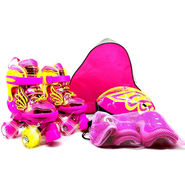 Patines roller con luz niñas y protecciones ajustable Blazer Patines ...