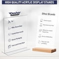 Acrylic Sign Holder 8.5 x 11, T-Shape Double-Sided Acrylic Table Stand ...