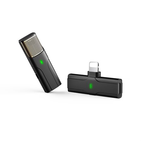 Wireless Microphone System Low Noise Lapel Clip-on Mic Automatic ...