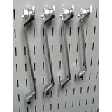 Slotted Metal Pegboard Deluxe Hook Kit for Wall Control Metal Pegboard ...