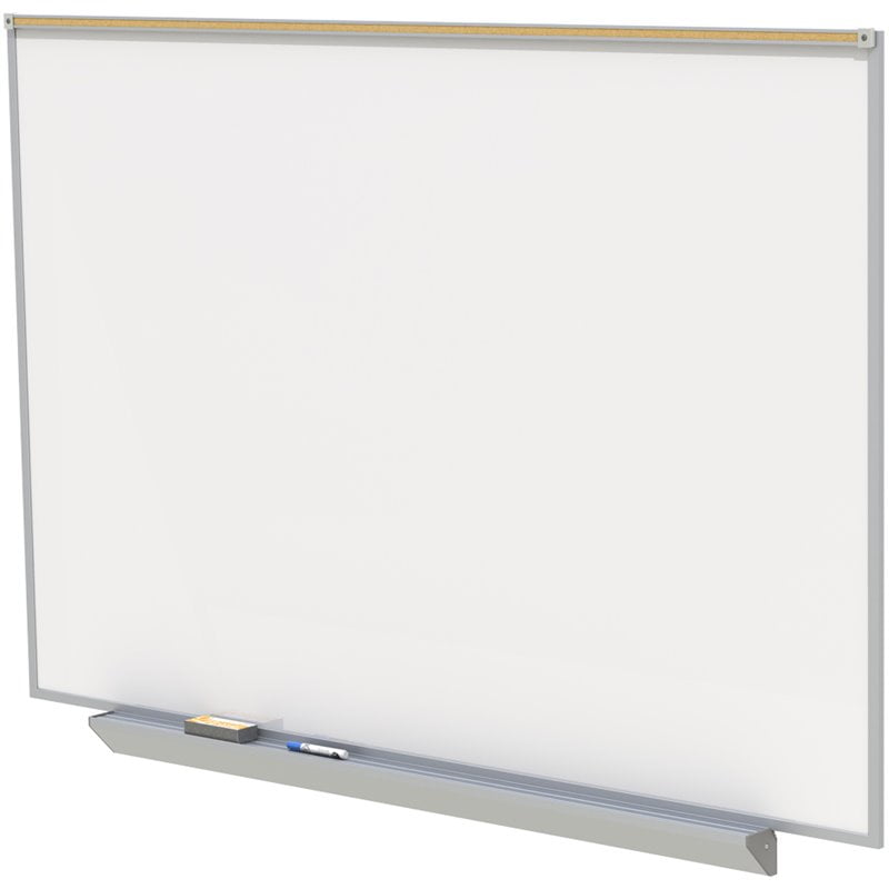 Ghent's Ceramic 4' x 8' Premium Mag. Whiteboard with 1" Maprail in ...