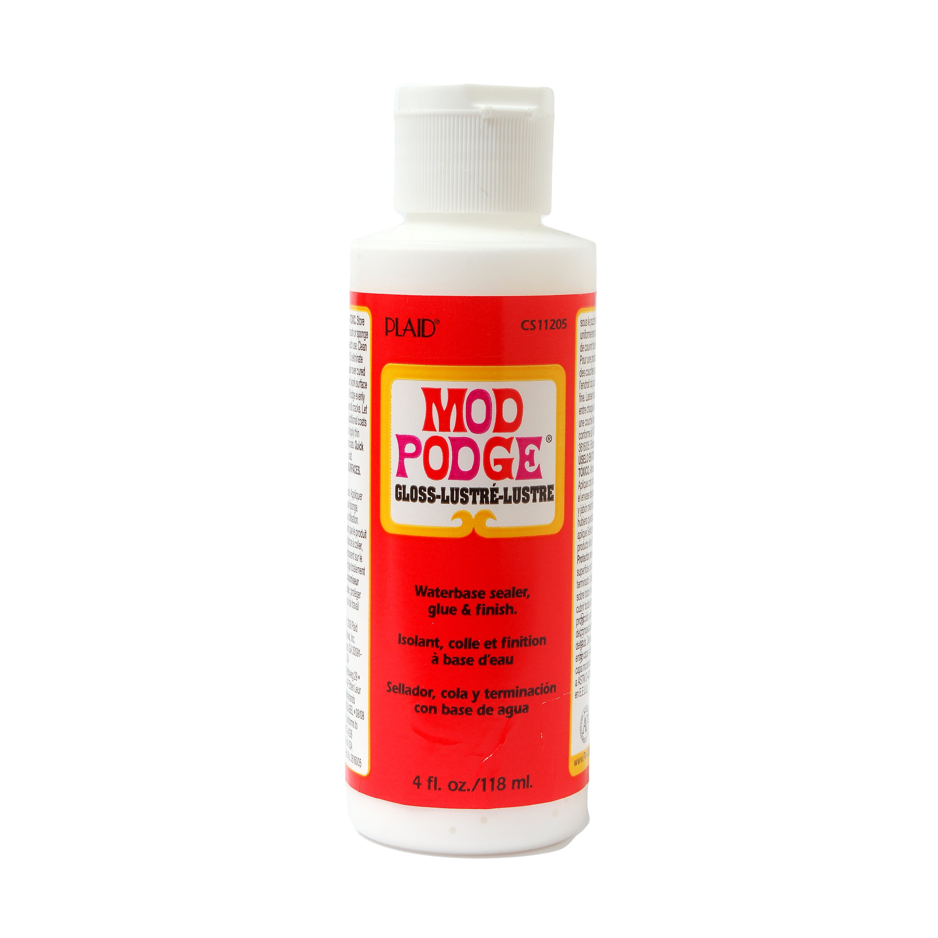 Mod Podge Sealer, Glue, and Finish, Gloss Finish, Clear, 4 fl oz ...