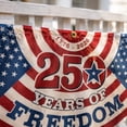 35.43 x 17.72 Inch 250th Anniversary Decorations Patriotic Fan Flag ...